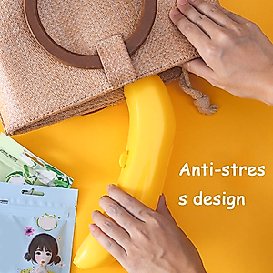 Banana Suitcase,Banana Holder Stand,Banana Case,Banana Keeper Guard,Reusable Outdoor Travel Case,Fruit Container,Storage Box for Picnic Camping, Trval,Keep Fresh,Anti-Squeeze(3pcs)