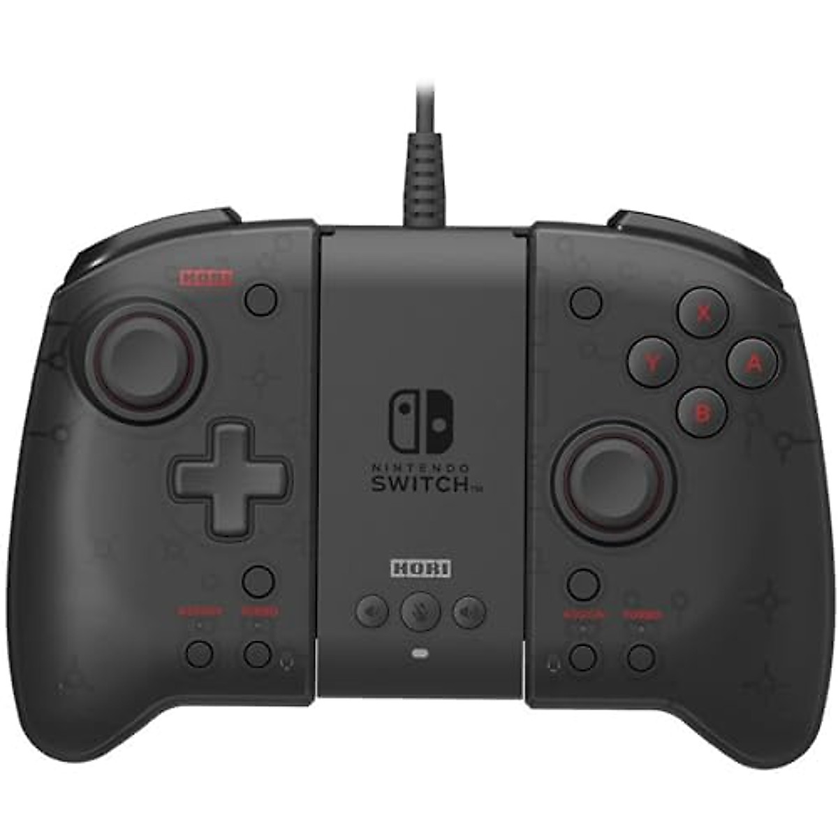 HORI Split Pad Pro Attachment Set - Ergonomic Controller for Handheld Mode & Wired Controller - Officially Licensed By Nintendo - Nintendo Switch;