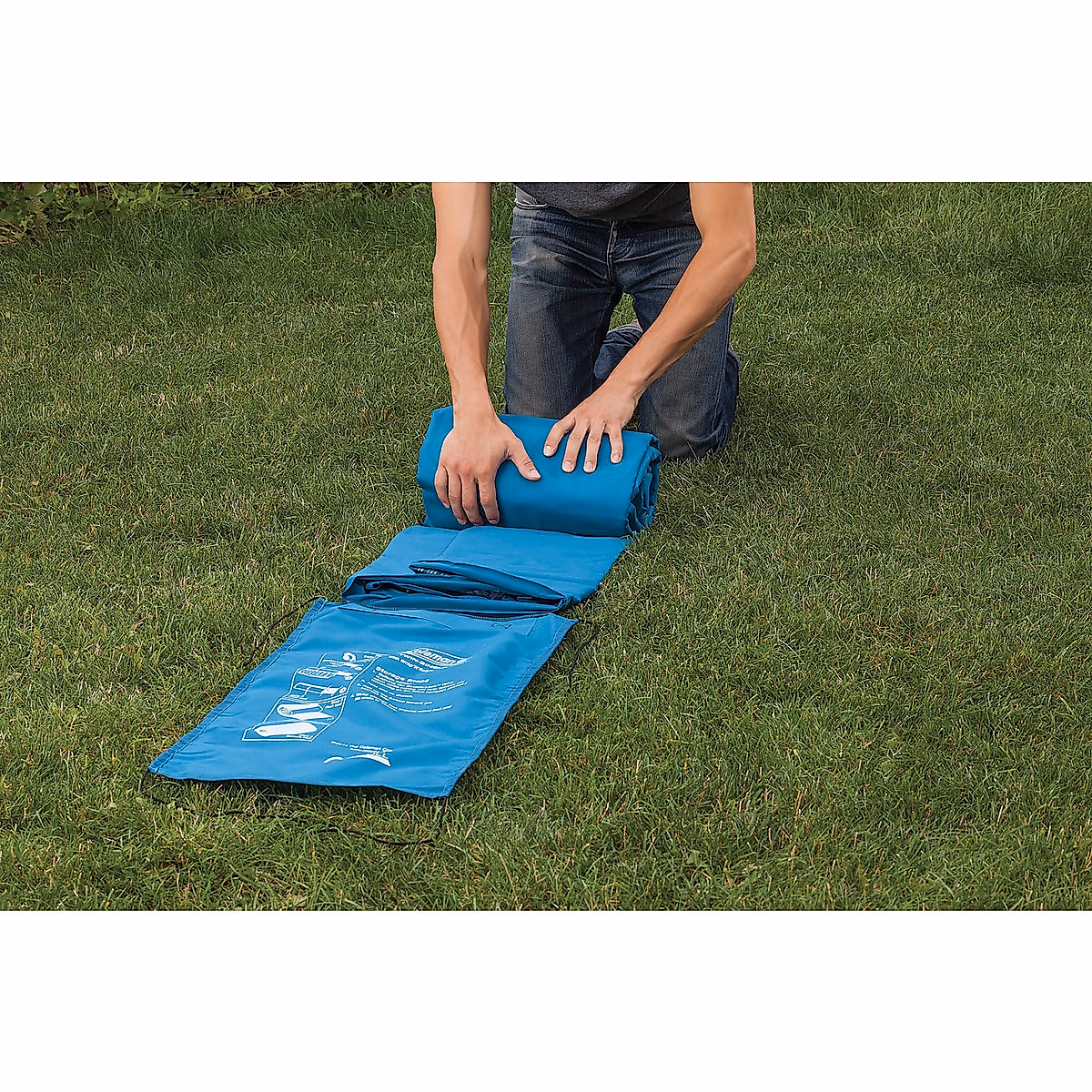 Coleman Single Airbed Extra Durable, Inflatable, Camping Bed, Blue, 198 x 82 x 22 cm, Supports up to 148 kg
