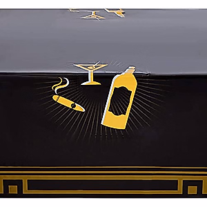 Black Plastic Tablecloth for Roaring 20's Party (54 x 108 in, 3 Pack)