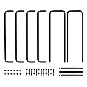 Amagabeli 8 ft Outdoor Fire Wood Log Rack Bundle 8ft Firewood Log Rack Cover