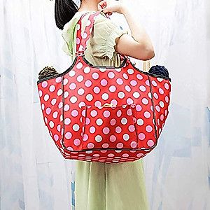 Huge Knitting Bag Yarn Tote Bag Organizer, Knitting Tote Crochet Bags for Yarn Portable Storage for Carrying Unfinished Project, Knitting Needles Kits and Yarn