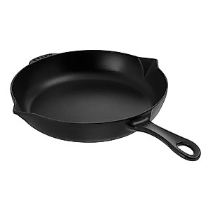 STAUB Cast Iron Fry Pan, Black, 25 cm