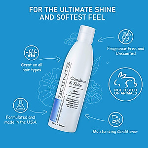 Nonscents Original Formula Natural Conditioner for Dry Hair, Cleansing for Women & Men, Cruelty-Free & Sulfate-Free Unscented, Made in USA