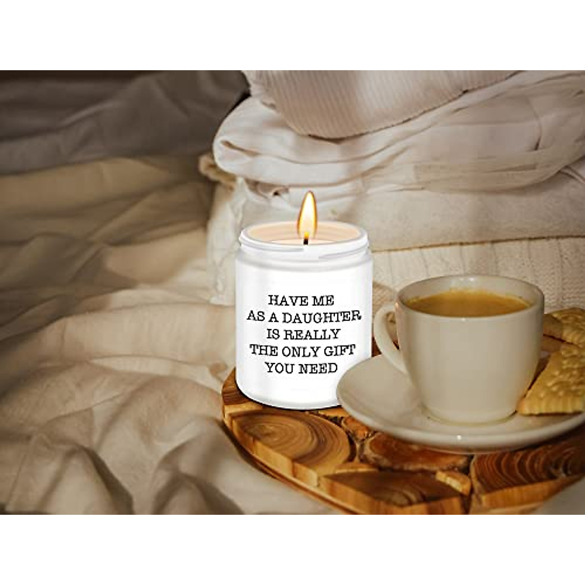 Scented Candles Gifts for Women, Lavender Scented Aromatherapy Candle for Women, Soy Wax Amber Jar Scented Candle, Great Birthday, Housewarming, Encouragement, Congratulation Gift for Female Friend