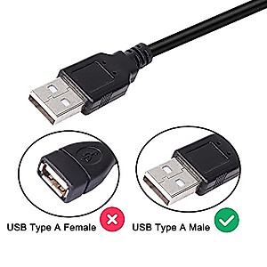 MEIRIYFA USB 2.0 A to USB 4 Pin Dupont Motherboard Header Adapter, USB Male to 4Pin Female 28AWG Extender Cable -30CM (2Pack)