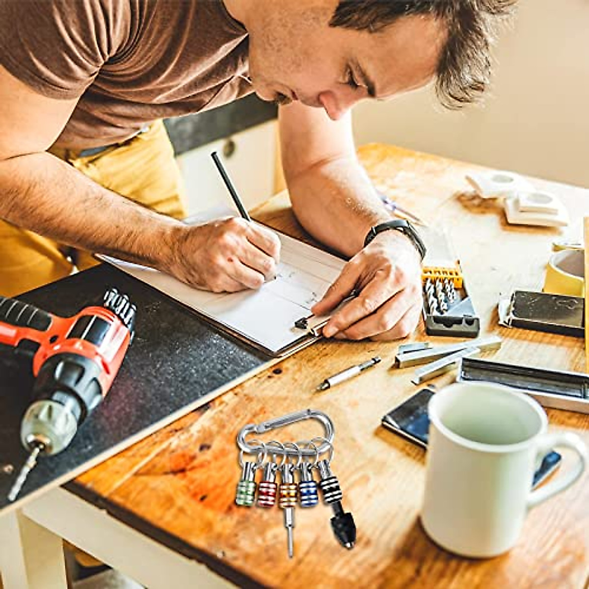 5PCS 1/4inch Hex Shank Screwdriver Bits + Universal Socket Tool Gifts for Men