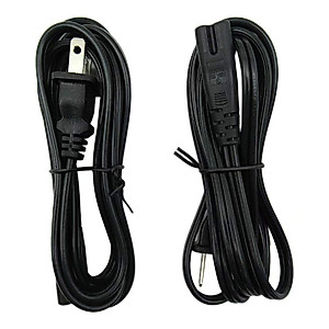 2 Pack Slot Prong Power Cord Charging Cable Wall Plug for Xbox One S 6FT PA-14 2