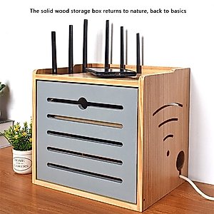 Wireless WiFi Router Storage Box WiFi Set-top Box TV Accessories Rack Office Desktop Storage Box Large Capacity Storage Box