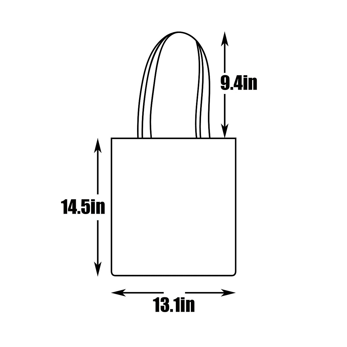 Cute Canvas Tote Bag for Women with Dog Design, Reusable Book Tote Lightweight Shopping Bag for Work Picnic Beach