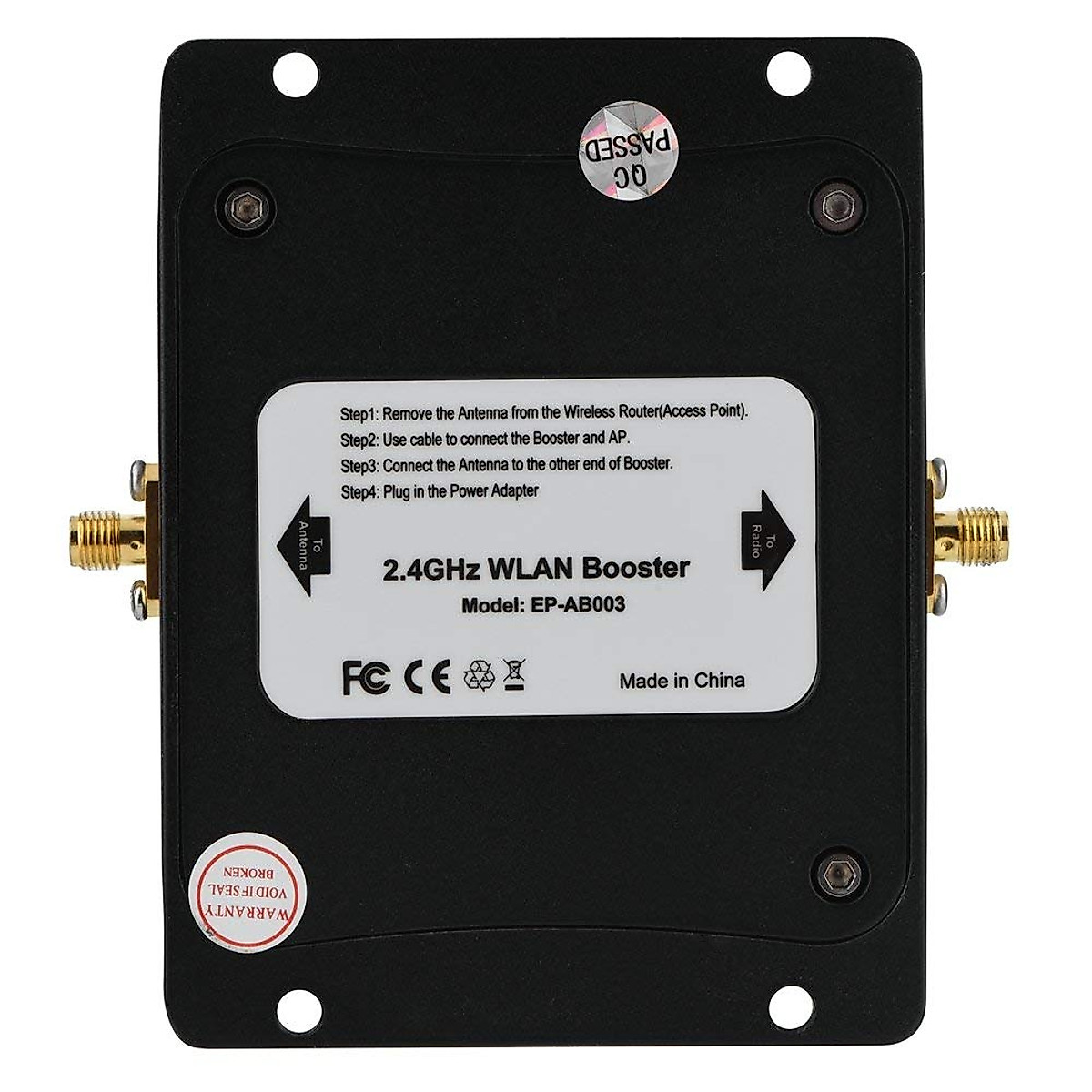 Yosoo- EDUP EP-AB003 Low Noise Broadband Amplifier 2.4G Antenna 8W WiFi Signal Extender for Wireless Router(US)