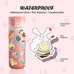Arme Animal Stickers Pack, 400 PCS Cute Stickers for Waterbottles, Laptop Stickers for Computer Skateboad Phone Notebooks， Large Colorful Vinyl Waterproof Stickers for Kids Teens Girls Boys