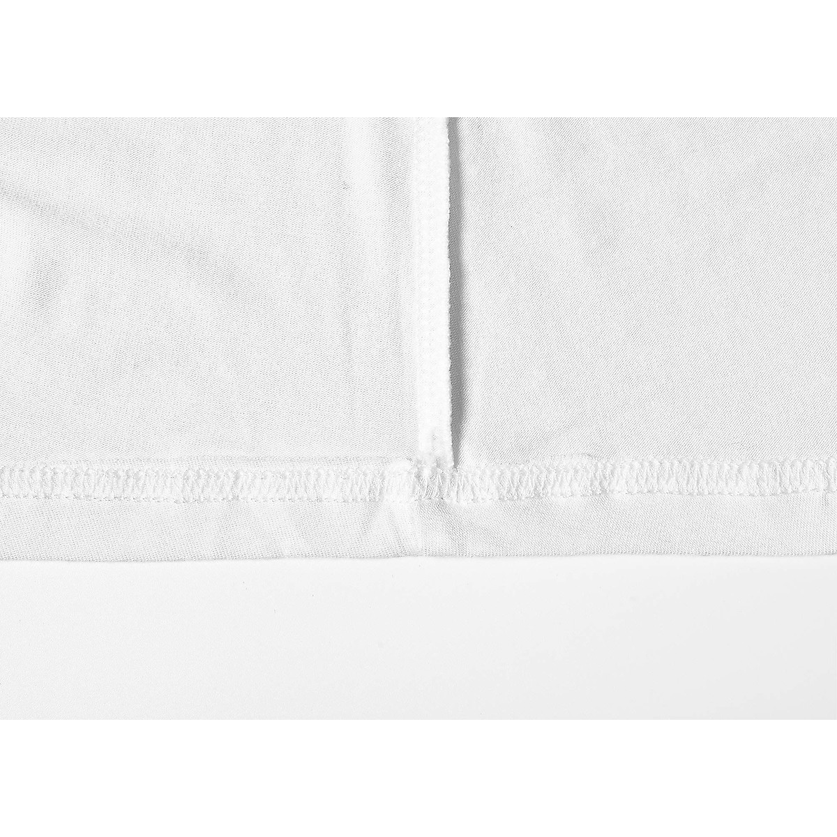 Kindcall Women’s Slim Fitted White Mock Turtleneck Tops Long Sleeve Lightweight Base Layer Shirts Medium