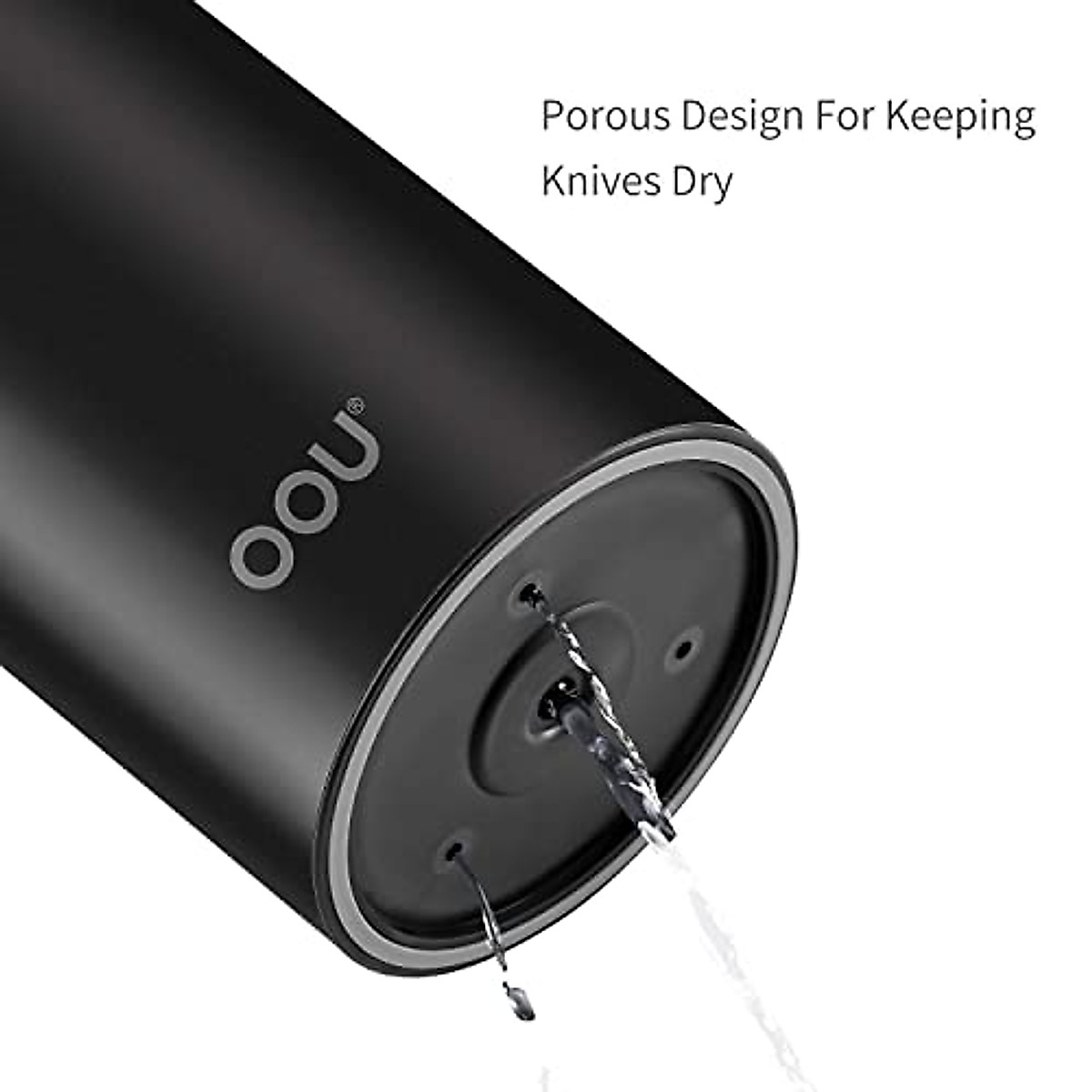 Universal Knife Block Holder, Knife Holder Without Knives,Detachable for Easy Cleaning, Round Knife Holder For Safe, Space Saver Knife Storage,Unique Design Slot to Protect Blades