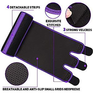 RIYA Waist Trimmer Sweat Waist Trainer Women Waist Sweat Belt Band Belly Stomach Wrap Purple