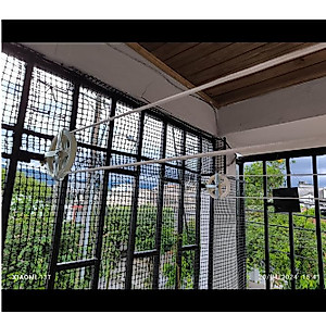 2 Pack Clothesline Pulley HIGH Grade Impact Plastic 5" Wheel Weather Resistant High Grade Impact - Features Aluminum Axle Rustproof Weather Resistant - Pulley For Outdoor Drying Clothes.