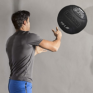 Champion Sports PRX10 Rhino Promax Elite Slam Balls, 10 lb, Soft Shell with Non-Slip Grip, Medicine Wall Exercise Ball for Weightlifting, Plyometrics, Cross Training, & Home Gym Fitness