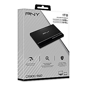 PNY CS900 1TB 3D NAND 2.5" SATA III Internal Solid State Drive (SSD) - (SSD7CS900-1TB-RB)