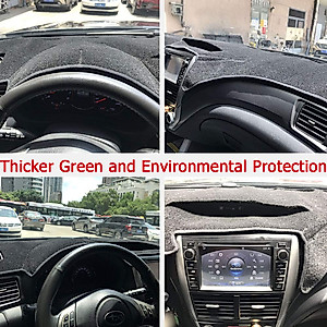 Car Dashboard Cover for Ford Fusion Mondeo 2013-2018 Dash Mats Shade Protective Pad(Premium Carpet, Black)