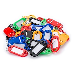 Barska Assorted Key Tags For Key Cabinets, 100 Pack, Multi, AF13678