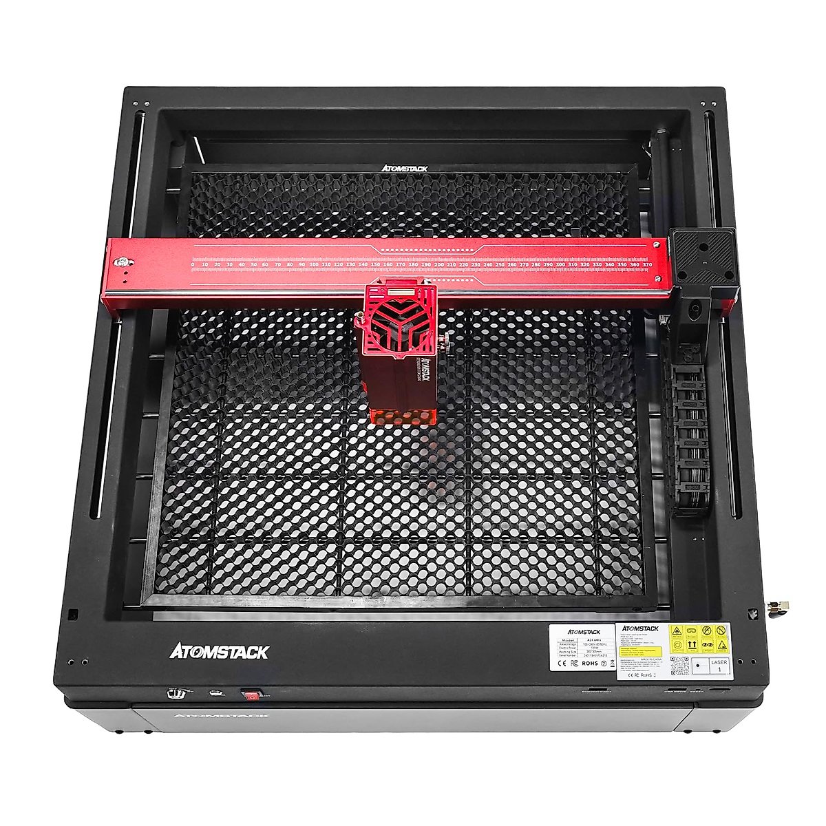 ATOMSTACK H2 Riser Base Suitable for A6/A12/A24/A48 Pro&A6/A12/A24/A48 Ultra Laser Engraver,Sheet Metal Material, Sturdy and Stable, Preventing Smoke Leaking
