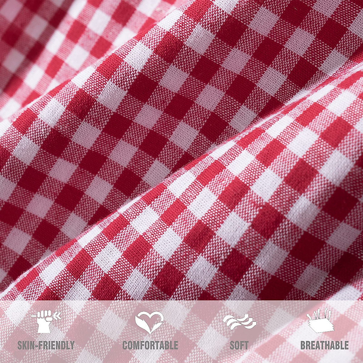 Yilaku Toddler Boys Dress Clothes Formal Wedding Outfits Suspender + Bow Tie + Shirt + Pants 4Piece Infant Gentleman Suits (2T-3T,Plaid Red)