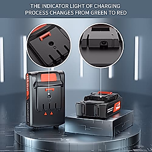 Dragro Cordless Electric Pruning Shears Battery Charger，21V Cordless Battery Charger, Fast Charge, Universal Version(Us Plug)