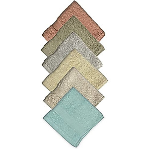 Washcloths, Set of 12 - 100% Ring Spun Cotton Wash Cloth – Thick Loop Pile Washcloth - Extra Absorbent and Soft – Lint Free Face Towel – Perfect for Bathroom Machine Washable Size 13 X 13 inch.