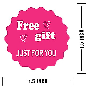 YOUOK Mail Just for You Stickers,1.5 Inch Round Pink Customer Appreciation Thank You Sticker Labels for Small Businesses,Mailing Envelopes,Small Shop,Packaging(500PcsRoll)