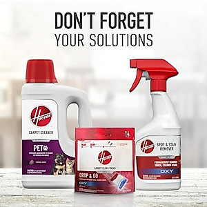 Hoover SmartWash+ Automatic Carpet Cleaner Machine, for Carpet and Upholstery, Deep Cleaning Carpet Shampooer, Carpet Deodorizer and Pet Stain Remover FH52000, Turquoise