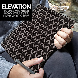 2024-2025 AT-A-GLANCE® Elevation Block-Format 13-Month Weekly/Monthly Planner, 8-1/2" x 11", Black, January 2024 to January 2025, 75950P05
