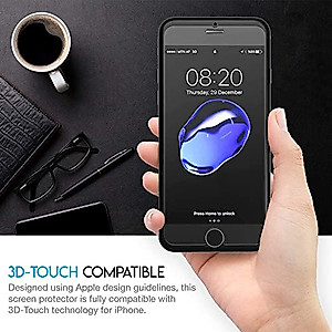 Purity Glass Screen Protector for iPhone 8 Plus / 7 Plus (3-Pack) [w/Installation Frame] Tempered Glass Screen Protector Compatible with Apple iPhone 8 Plus, iPhone 7 Plus [Case Friendly] (3 Pack)