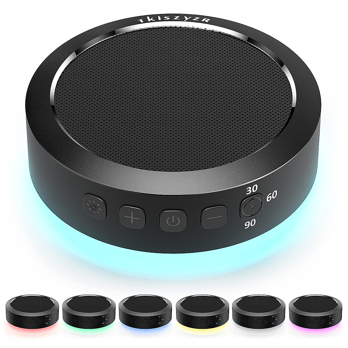 Portable White Noise Machine, Travel Mini Sound Machine with 26 Soothing Sounds and Night Lights, Baby Sound Machine for Kids Sleeping, Noise Cancelling Machine for Office Privacy