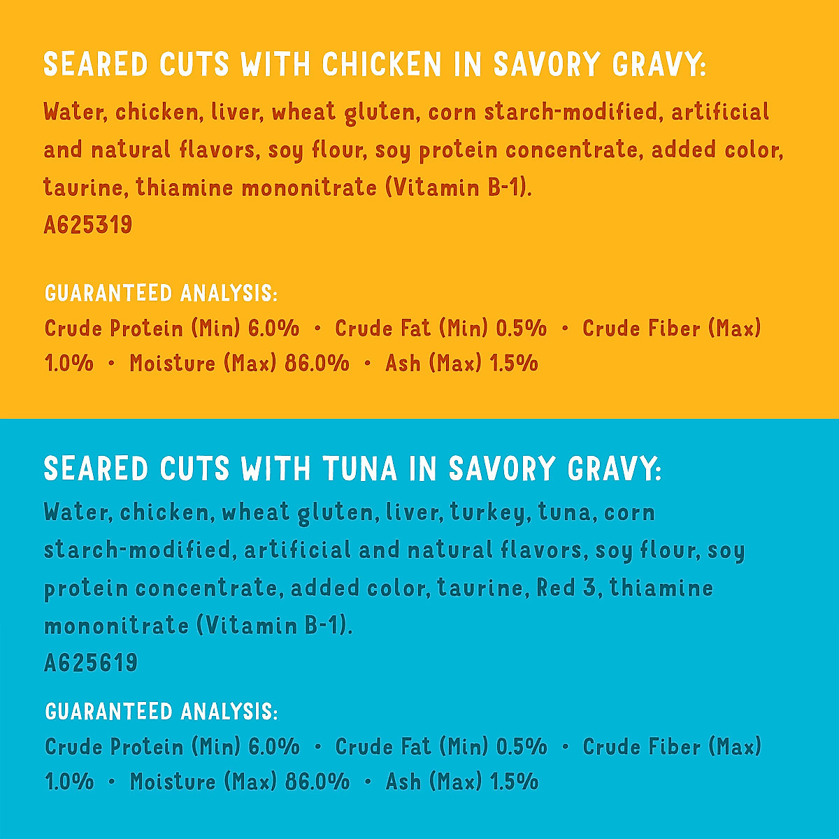 Purina Friskies Gravy Wet Cat Food Lickable Cat Treats Variety Pack, Lil' Grillers Seared Cuts With Chicken & Tuna - (Pack of 18) 1.55 oz. Pouches