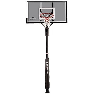 Silverback Ghost Basketball Goal with 60-Inch Tinted Tempered Glass Backboard