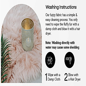 FabricLA Faux Fur Fabric - 8 Pieces Square Fur Material Fabric - 10” X 10” Inches (25cm x 25cm) - Shaggy Fur Patches Fabric Cuts Chair Cover Seat Cushion for DIY Craft - Multi-Colored