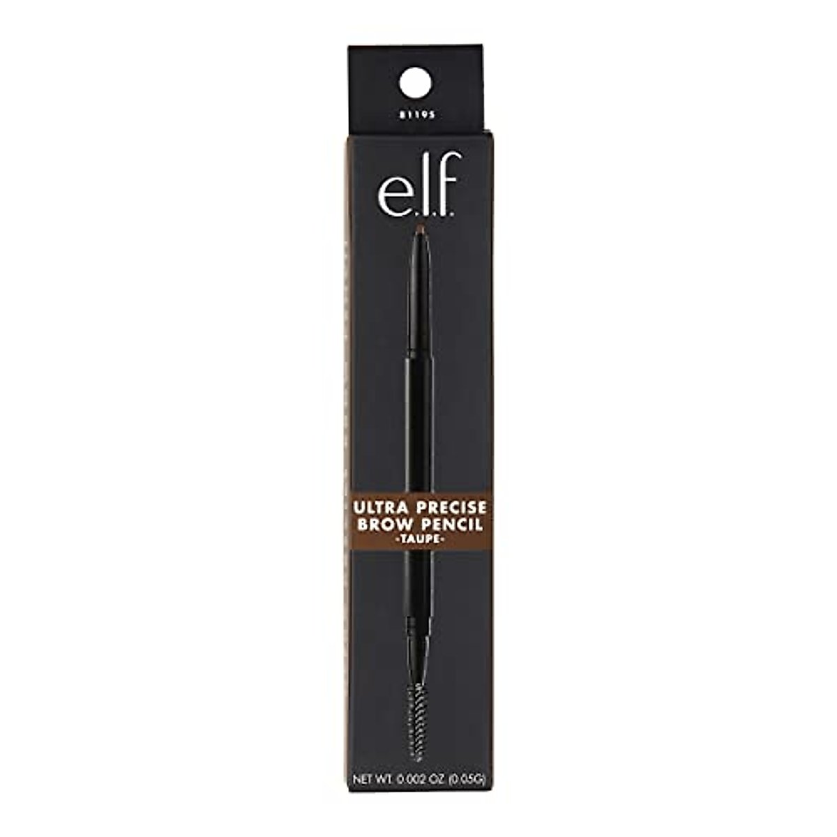 e.l.f., Ultra Precise Brow Pencil, Creamy, Micro-Slim, Precise, Defines, Creates Full, Natural-Looking Brows, Tames and Combs Brow Hair, Taupe, 0.002 Oz