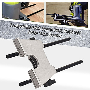 204358001 Edge Guide Assembly Compatible With Ryobi P601 P206 18V ONE+ Trim Router, for Trim Router Edge Guide 204358001 - fit for R-idgid Palm Router (R2401) & The Latest PCL424 Trim Router