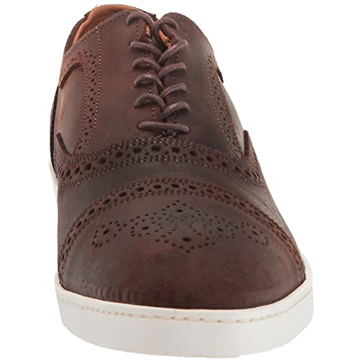 Allen Edmonds Men's Strand Cap Toes Oxford, Snuff Brown Waxed Suede, 10.5