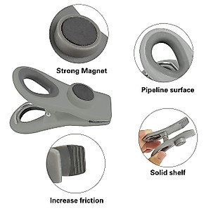 zchen Chip Clips with Magnet, Food Clips, Bag Clips to the Refrigerator, Magnet Clips for Food Airtight Seal Kitchen Storage.(Multicolored 6 PCS)