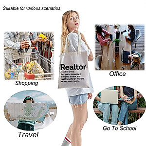TSOTMO Realtor Tote Bag Real Estate Gift Seller Marketing Guide Gift Realtor Survival Kit Bag Realtor Tour Guide Tote Bag Thank You Gift For Realtor (Realtor guide Canvas)