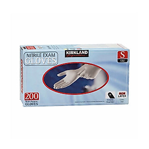 Kirkland Signature Nitrile Gloves, Box of 200 COUNT, SMALL