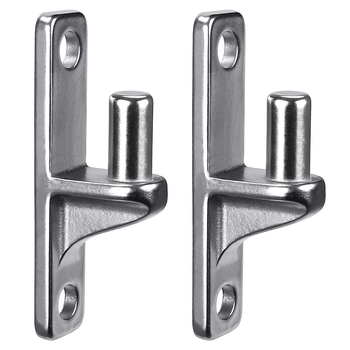 Insaga Cast Gate Hinges Heavy Duty, 304 Stainless Steel Wall Mount Gate Hinge with 5/8'' Pin, Durable Farm Gate Hinge, Non-Welded Fence Gate Hinge, Chain Link Fence Hinge, 2Pcs