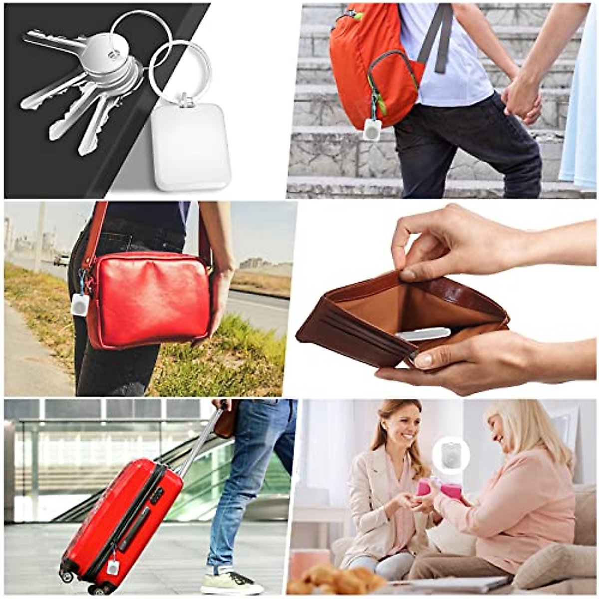 Key Finder 1 Pack, Key Locator Bluetooth Tracker with Loud Beep Sound, Smart Wallet Bag Luggage Tracker Tag for Find My App (iOS Only), 120 Feet Remote Control Anti-Lost Tracker Item Remote Finder