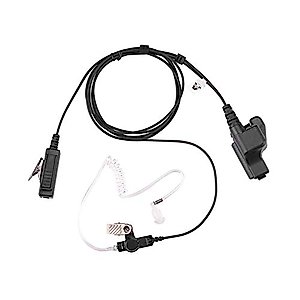 AIRSN XTS2500 Earpiece for Motorola Radio XTS5000 XTS3000 Walkie Talkie with Acoustic Tube and Mic&PTT Surveillance Headset