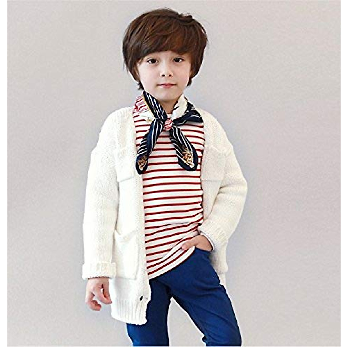 Kids Baby Girl Boy T-Shirt Long Sleeve Stripe Shirts Tops Toddler Fashion Basic Tee Blouses Outfits (Red, 6T)