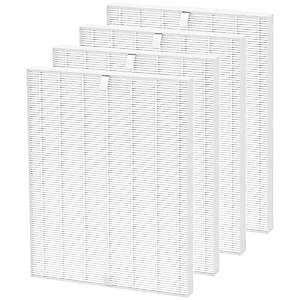 C545 True HEPA Replacement Filter S Compatible with Winix C545, B151, P150, 9300 Air Cleaner Purifier, Replaces Winix Filter S 1712-0096-00 and 2522-0058-00, 4 Pack H13 Filters