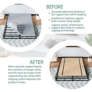 Imperius Mattress Support Wooden Bunkie Board/Bed Slats/Queen Bed Board Under Mattress Support(30"x 60" Twin Size)