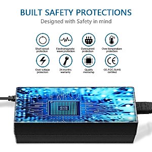 BestCH 19V AC Adapter Replacement for Acer DA220HQL UM.WD0SS.001 DA220HQL DA220SQL Android Media All in One Touchscreen Desktop PC LED LCD Monitor HANNSPREE 0225A2040 SN10E2 B SN10E2BBU3221 19VDC