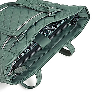 Vera Bradley Women's Performance Twill Work Tote Bag, Olive Leaf, One Size